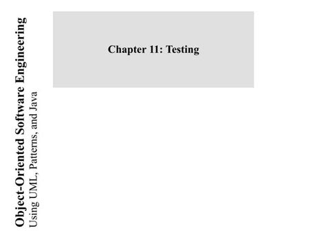Ppt Chapter 11 Testing Powerpoint Presentation Free Download Id 6518307