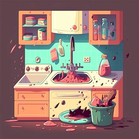 Dirty Kitchen Digital Art By Kailooma X TheDol Pixels