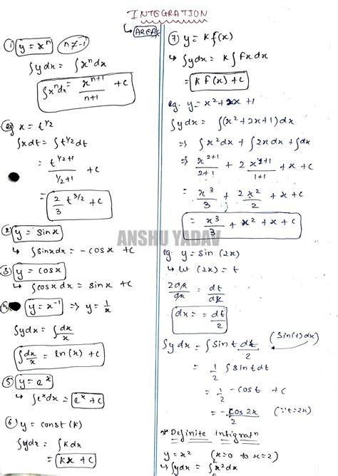 Solution Integration And Differentiation Notes Studypool