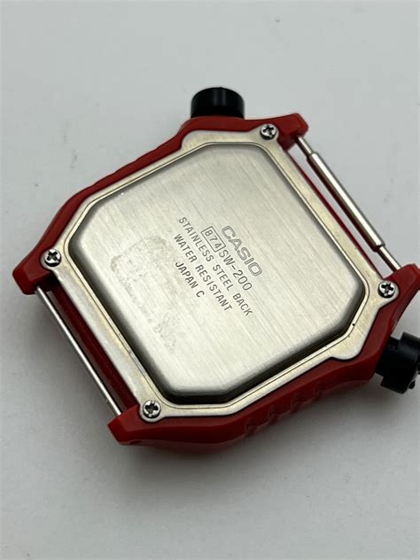 Rare Casio Sw 200 Digital Watch Module 874 Wrist Neck Chronograph Wristwatch Retro Etsy