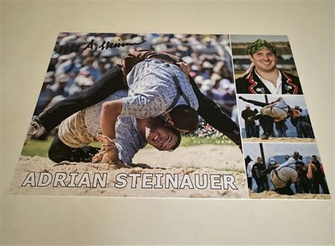Adrian Steinauer Autogrammkarte Schwingen Gebraucht In Hergiswil Lu