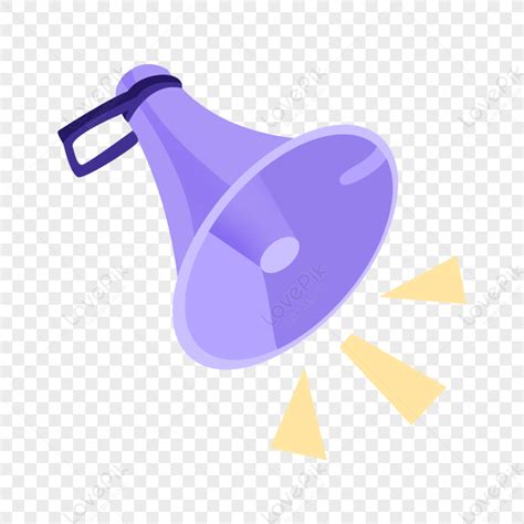 보라색 라우드 스피커 Png 일러스트 무료 다운로드 Lovepik