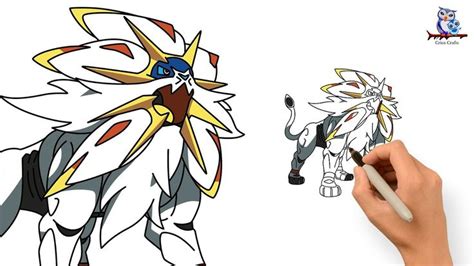 How To Draw Solgaleo Pokémon Step By Step