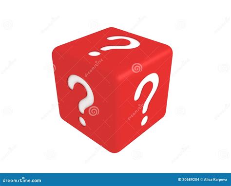 Question Cube Faq Concept Stock Illustration Illustration Of