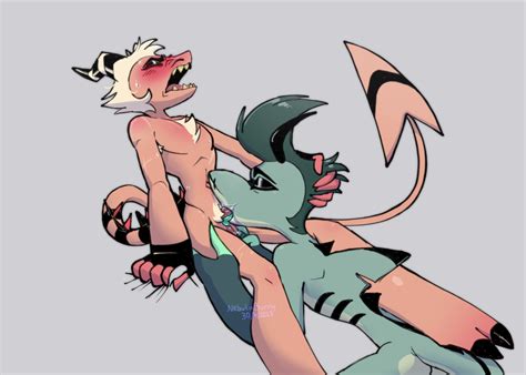 Rule 34 2023 Blowjob Chaz Helluva Boss Fellatio Gay Genitals Helluva Boss Male Malemale