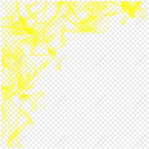노란색 간단한 일러스트 떠 다니는 잉크 연기황연떠 있는 Png 일러스트 무료 다운로드 Lovepik