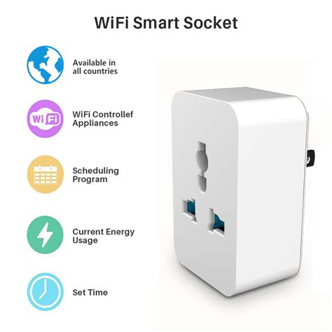 Wifi Bluetooth Socket A A Switch Plug APP Control Timing Function Power Saving Remind Smart