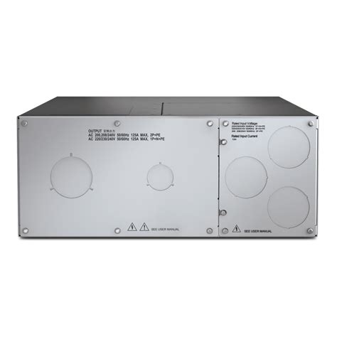 Apc Service Bypass Panel 200 208 230 240v Mbb 125a Hw Input Ou