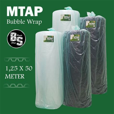Jual 1 Roll Bubble Wrap Mtap 125 X 50 Meter Bening Hitam Putih 1