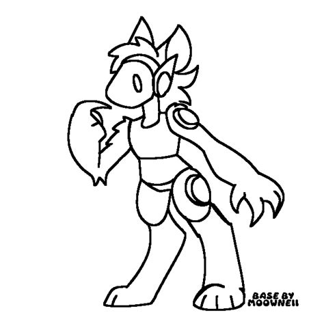 Chibi Ish Protogen Base On Toyhouse