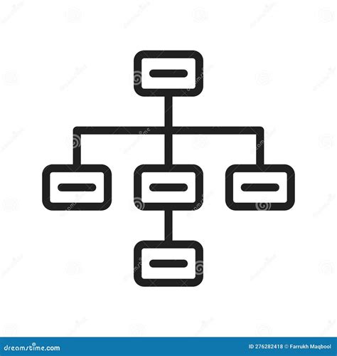 Draw Hierarchy Icon Image Suitable For Mobile Apps Web Apps And Print Media Stock