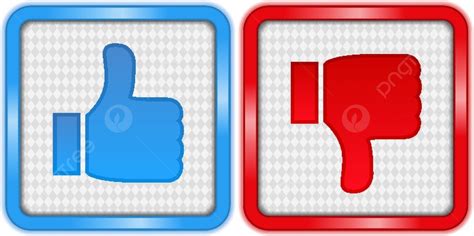 Like And Unlike Buttons Label Badge Png And Vector With