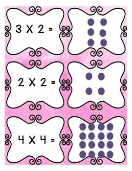 Multiplication Array Match Game By Educated Elliott TPT