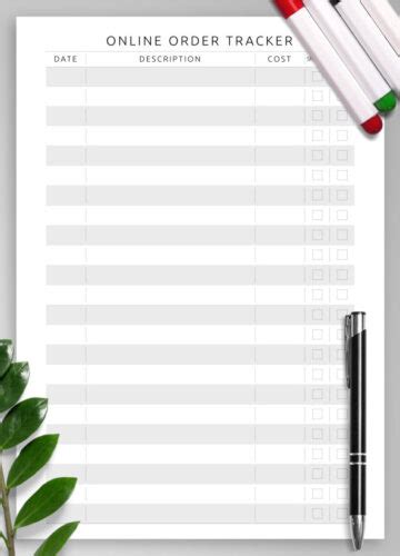 Free Printable Order Tracker Template Excel