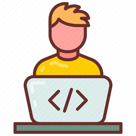 Software Developer Programmer Designer Coder Hacker Computer Icon
