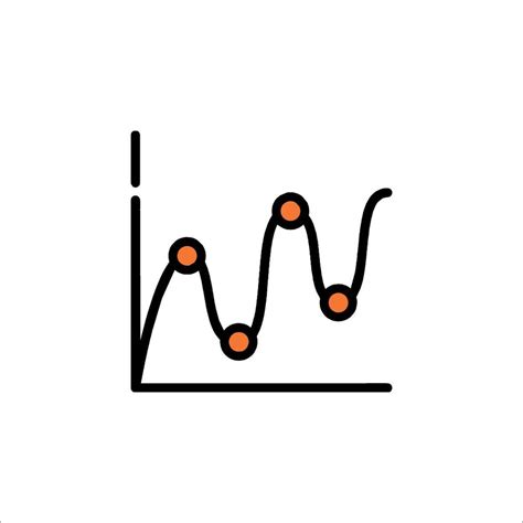 A Graph Line With Dots On It 53849962 Vector Art At Vecteezy