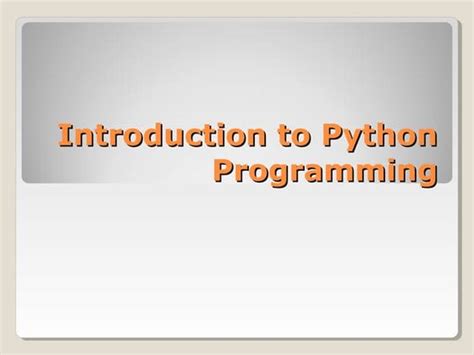 Full Python In 20 Slides Ppt