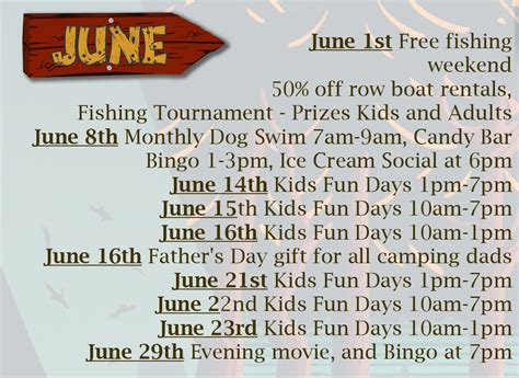 Lazy Days Campground Events