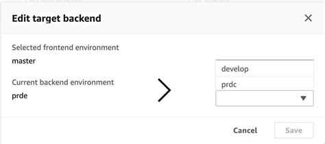 Unable To Select Production Backend Environment On Amplify Console · Issue 334 · Aws Amplify