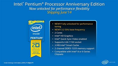 Intel Reveals Its 72 Unlocked Pentium An AMD Killer ETeknix