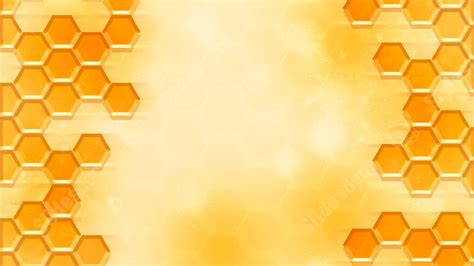 Golden Technology Cartoon Honeycomb Nutritious Honey Business