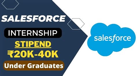 Salesforce Undergraduates Internship 2024 Stipend ₹20k 40k Month Be B Tech Internships