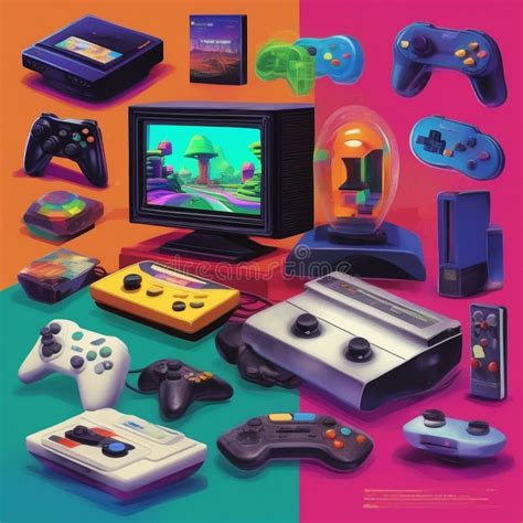 Ai Generated Illustration Of A Nintendo Entertainment System Nes