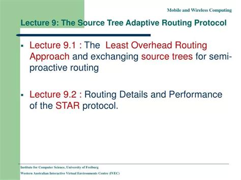 Ppt Lecture 9 The Source Tree Adaptive Routing Protocol Powerpoint Presentation Id4222485