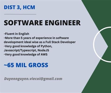 Duyen Nguyen On Linkedin Dist 3 Hcm Software Engineer Good English
