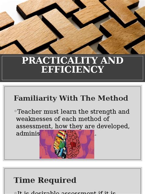 Practicality And Efficiency Pdf Educational Assessment