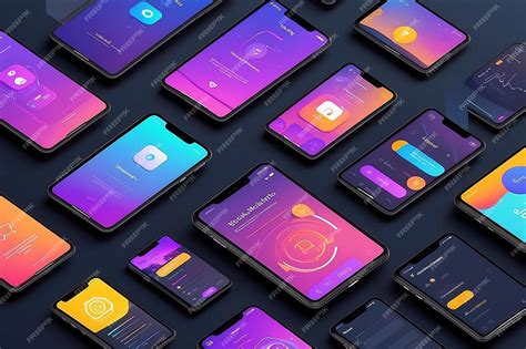 Premium Ai Image Mobile Uiux Concept Illustration