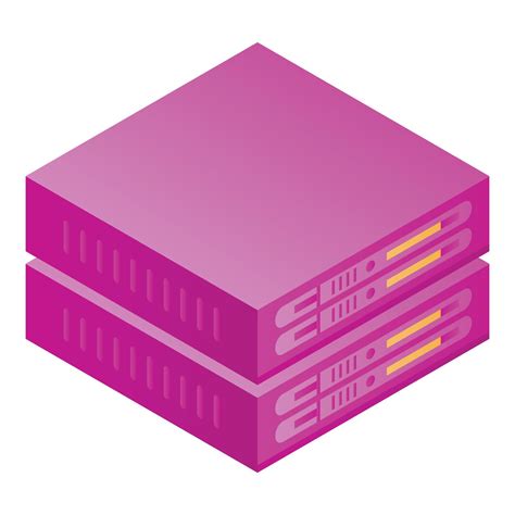 Server Rack Icon Isometric Style 15383982 Vector Art At Vecteezy