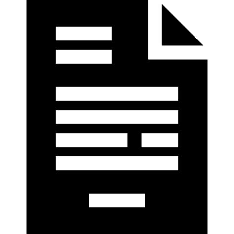 File Basic Straight Filled Icon