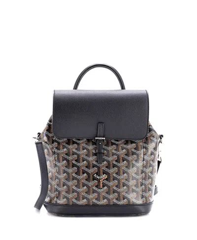 Pre Owned Pre Owned Goyard Goyard Mini Alpin Backpack Coated Canvas In