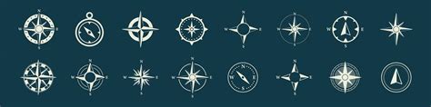 Compass Icons Set Compass Icon Collection Simple Symbol 26768135