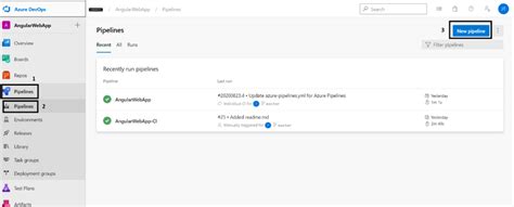 create build pipeline for angular app and download artifacts using azure devops
