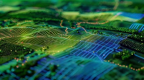 An Image Of A Digital Map Displaying Colorcoded Zones For Optimal Crop