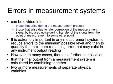 Ppt Errors During The Measurement Process Powerpoint Presentation Free Download Id 4795505