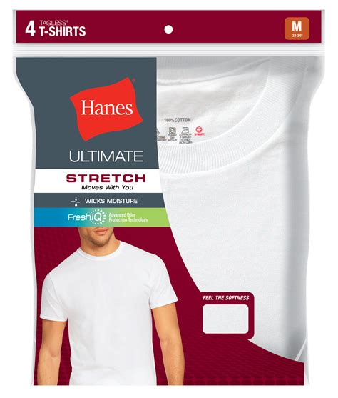 Hanes Mens 4 Pack Ultimate Stretch T Shirts Shop Your Way Online Shopping And Earn Points On