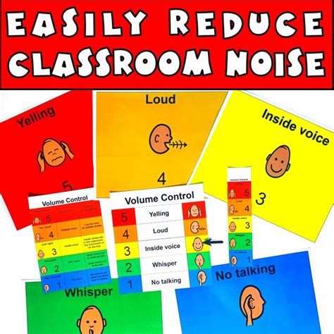 Classroom Noise Management Voice Level Posters Volume Control Caroline Koehler At Celavora