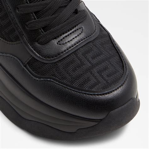 Rexson Black Womens Wedge Sneakers By Aldo