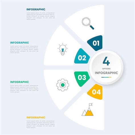 Premium Vector Circle Chart Infographic Template With 4 Options For