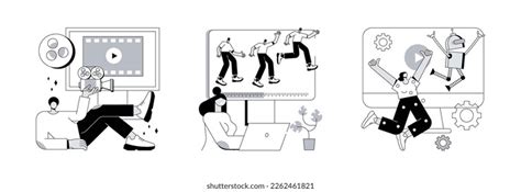 Video Post Production Abstract Concept Vector Stock Vector Royalty Free 2262461821 Shutterstock