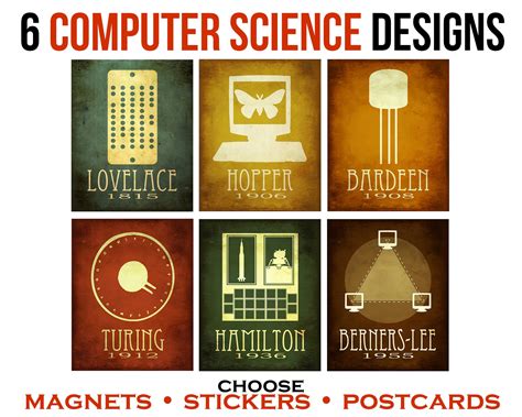 Computer Science Stickers Computer Geek Postcards Laptop Etsy