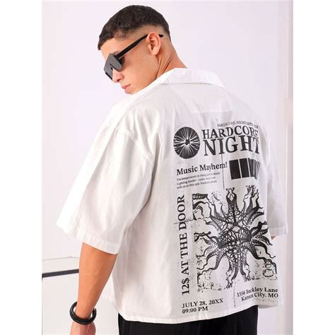 Buy The Indian Garage Co Mens Boxy Fit Graphic Print Half Sleeves