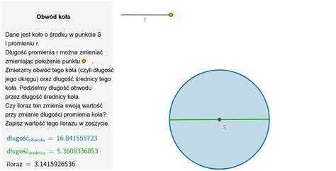 Obwód Koła Geogebra