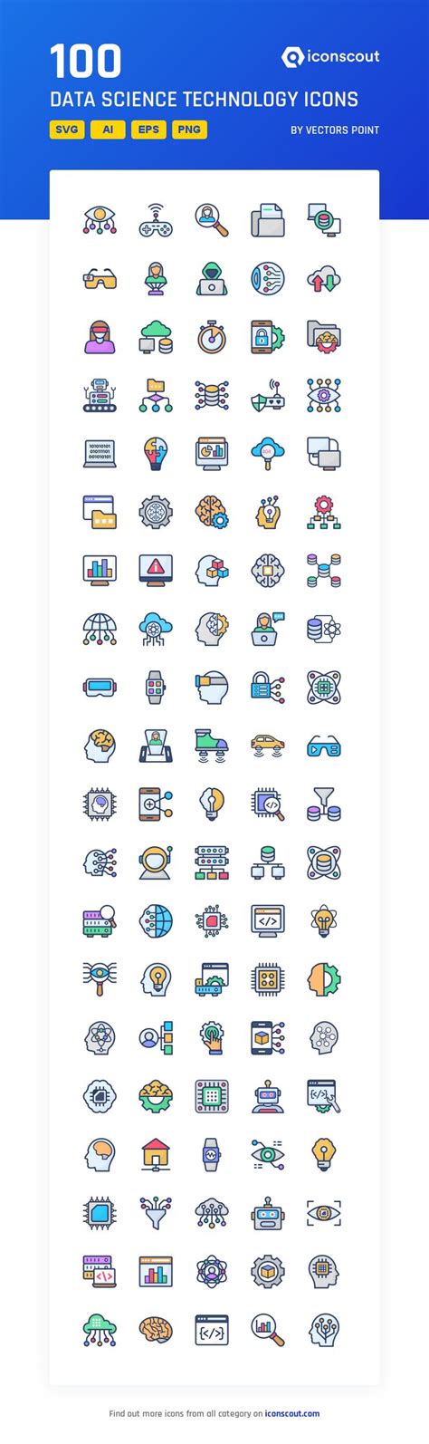 Data Science Technology Icon Pack 100 Free Download Science And Technology Icons Iconscout