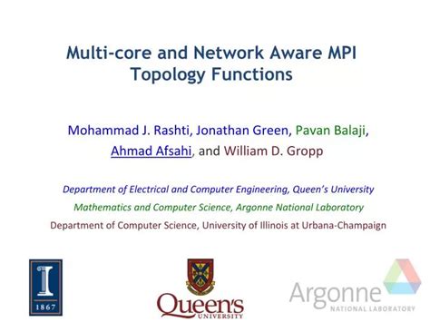 PPT Multi Core And Network Aware MPI Topology Functions PowerPoint Presentation ID