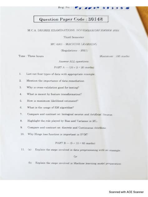 Machine Learning Questions 1 Pdf