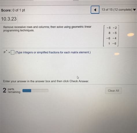 Solved Score 0 Of 1 Pt 13 Of 15 12 Complete 10323